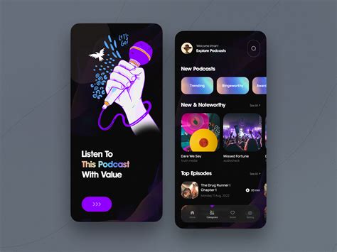 Podcast App Mobile Design By Imran Molla For Orizon Uiux Design