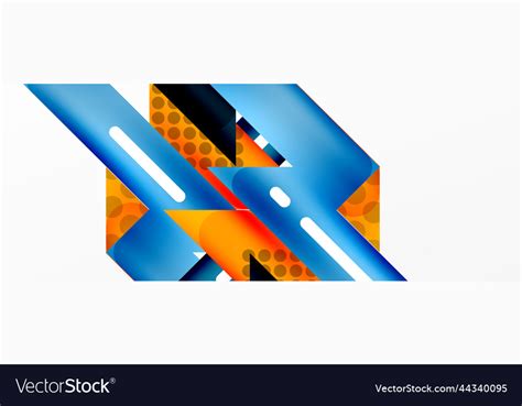 Background Color Abstract Overlapping Stripes Vector Image