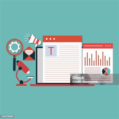 컨텐츠 컨셉입니다 일러스트 개발에 대한 스톡 벡터 아트 및 기타 이미지 개발 만족한 새로운 Istock