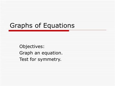 PPT Graphs Of Equations PowerPoint Presentation Free Download ID