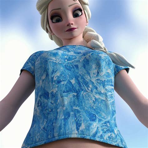Elsa Showing You Her Belly Button 2 By Femalenavelart On Deviantart