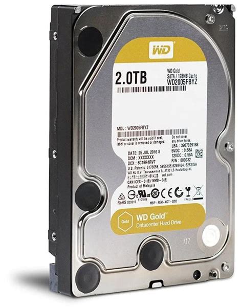 2 ТБ Внутренний жесткий диск Western Digital WD2005FBYZ (WD2005FBYZ ...