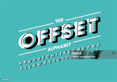 Offset Alphabet Stock Illustration Download Image Now Alphabet Art Colors Istock