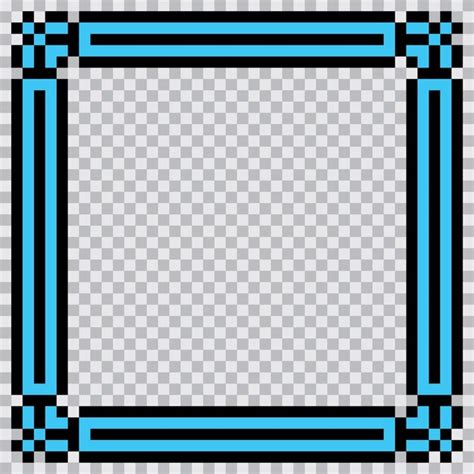 Premium Vector Pixel Art Frame Border Template Design
