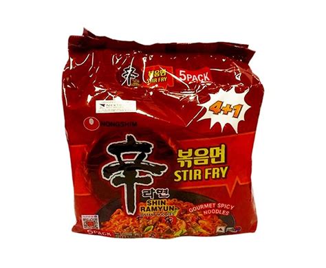 Nongshim Stir Fry Shin Ramyun Instant Noodles Gourmet Spicy Noodles 5