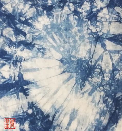 植物染藍靛雲染花型的移位換景欣賞 每日頭條