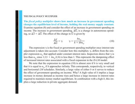 Fiscal Policy Multiplier Macro Economics Studocu