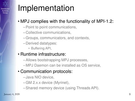 Ppt Mpj A Java Based Parallel Computing System Powerpoint
