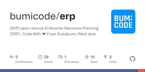 GitHub Bumicode Erp WIP Open Source Enterprise Resource Planning