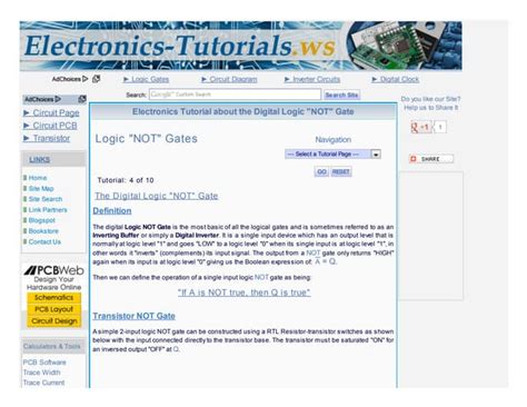 Logic Not Gate Tutorial With Logic Gate Truth Table Ppt