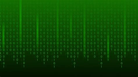 Premium Vector Matrix Binary Code Green Abstract Technology Background