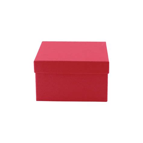 Cherry Red Recycled Jewelry Box 35x35x2 Enviropackaging