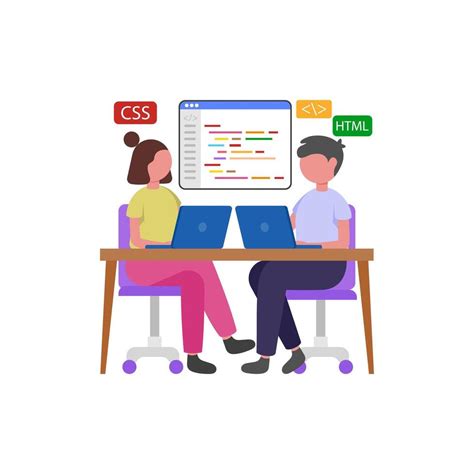 Collaborative Coding Session 59453440 Vector Art At Vecteezy