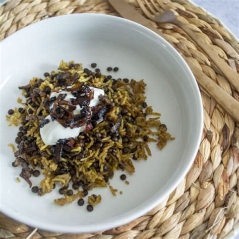 Mujaddara Riz et lentilles à la libanaise