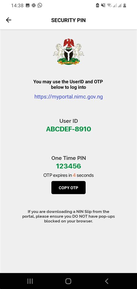 Mws Nimc Personal Id For Android Download