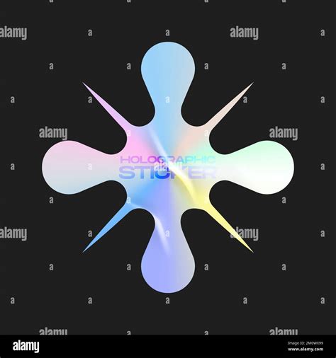 A Holographic Stickers Hologram Geometric Shapes Sticker Shapes For