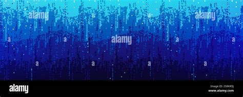 pixel bitmap pattern with blue gradient shade vertical pixelated