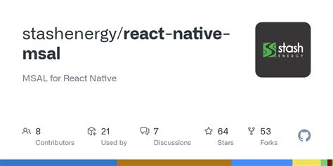 Github Stashenergyreact Native Msal Msal For React Native