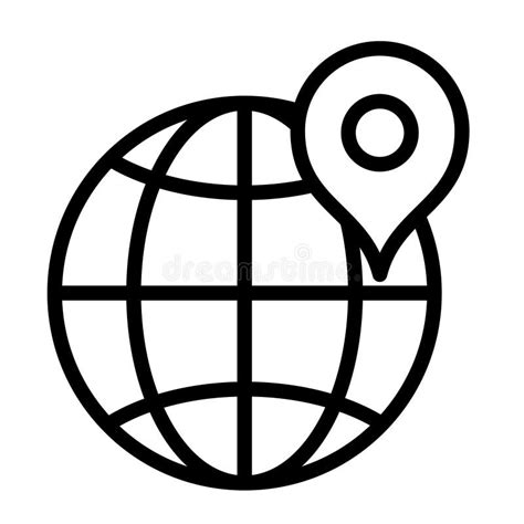 World Map Pin Location Icon Stock Vector Illustration Of Location