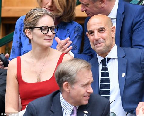 Stanley Tucci And Felicity Blunt Enjoy Day At Wimbledon Daily Mail Online