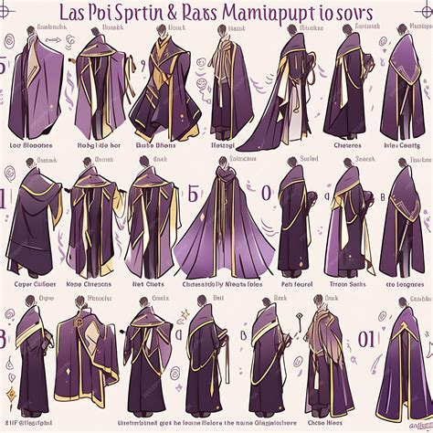 Premium Photo Anime Character Design Male Wizard Robes Fantasy