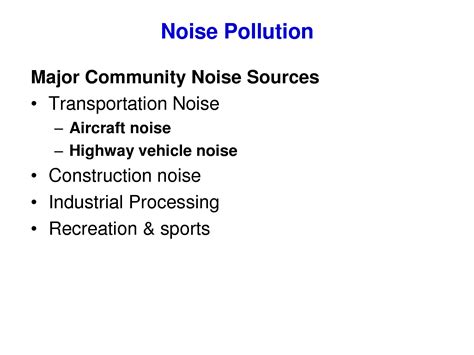 Solution Noise Pollution Studypool