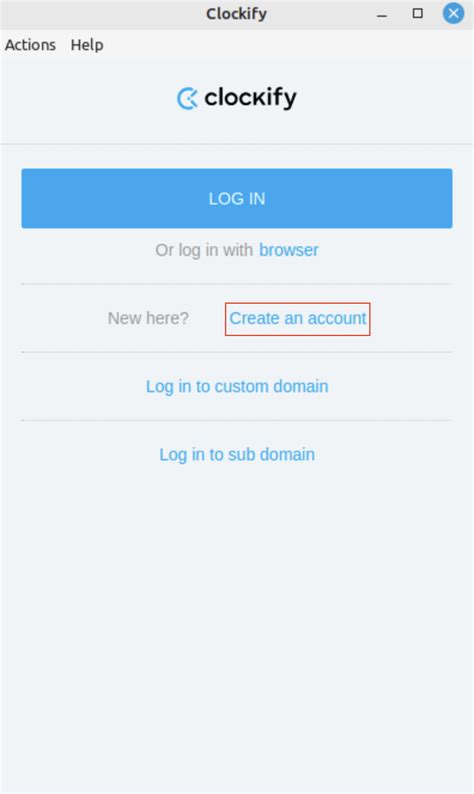 Linux App Clockify Help