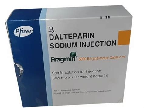 0 2ml Dalteparin Sodium Injection 5000 Iu At Rs 455 Piece In Pune Id