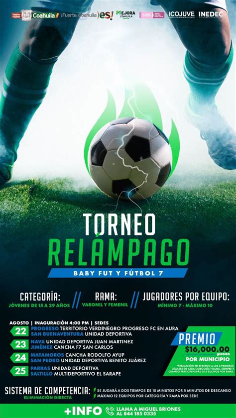 Organizan Torneo Relámpago De Futbol En San Pedro El Siglo De Torreón