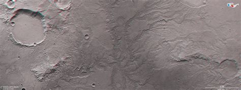 Esa Mars River Valley Network In 3d