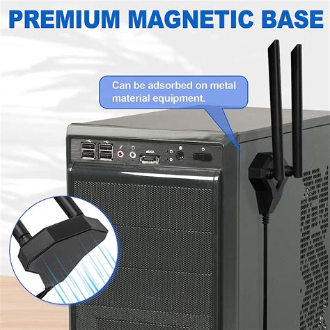 Eightwood G G G Omnidirectional Dual Band Wifi Antenna Desktop Router Signal Booster