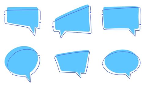 Premium Vector Set Of Different Speech Bubbles