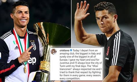 Cristiano Ronaldo Posts Farewell Message To Juventus Fans Ahead Of
