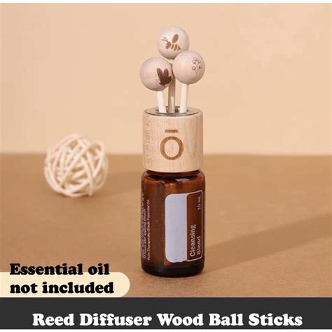 Doterra Reed Diffuser Wood Ball Stick Essential Oil Fragrance