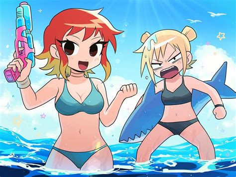 Ramona Flowers And Roxanne Richter Scott Pilgrim And 1 More Drawn By