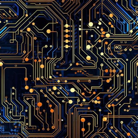 Premium Ai Image General Circuitry Pattern Illustration Repeating