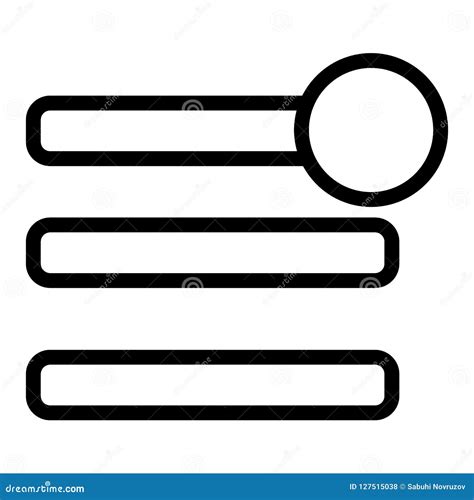 Humburger Menu Line And Glyph Icon Menu Notification Vector Illustration Isolated On White