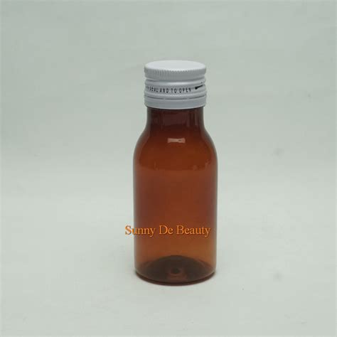 Jual Botol Obat Sirup 60 Ml Coklat Tutup Alumunium Ulir Js Botol