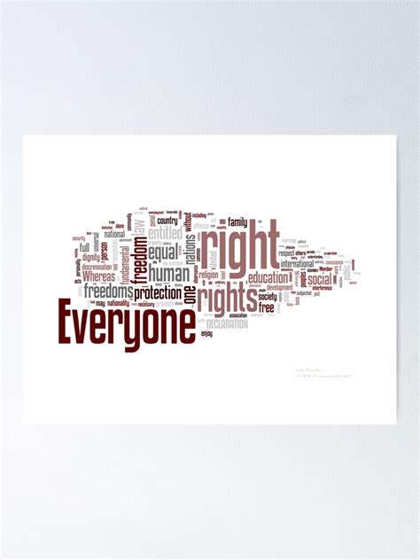 Universal Declaration Of Human Rights Poster For Sale By Onlooker