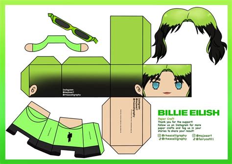 Billie Eilish Paper Craft