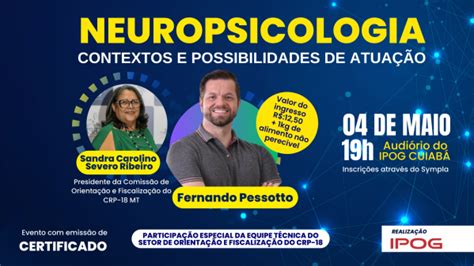 Neuropsicologia Contextos E Possibilidades De AtuaÇÃo Em Cuiabá Sympla