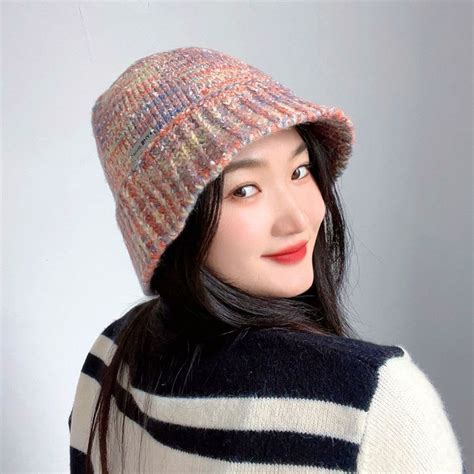 솜사탕 N3062d09071 니트 버킷햇 오렌지 벙거지모자 홈플러스 택배배송