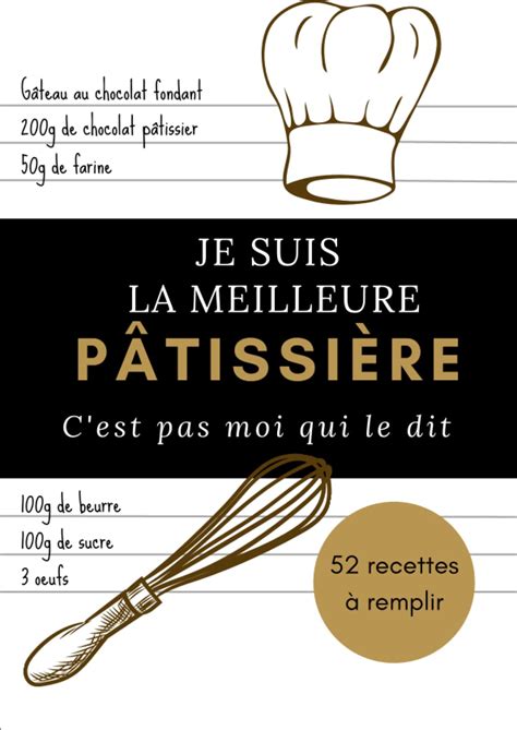 Buy Carnet De Recettes De Pâtisserie Vierge Personnalisable Grand