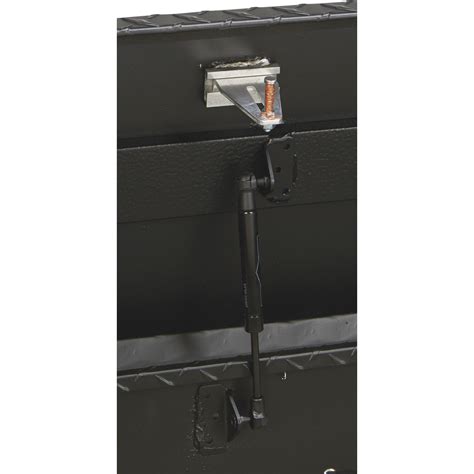 Northern Tool Side Mount Truck Tool Box Aluminum Textured Matte Black Pull Handle Latch In
