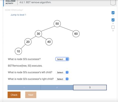 Solved CHALLENGE ACTIVITY 4 6 1 BST Remove Algorithm Chegg