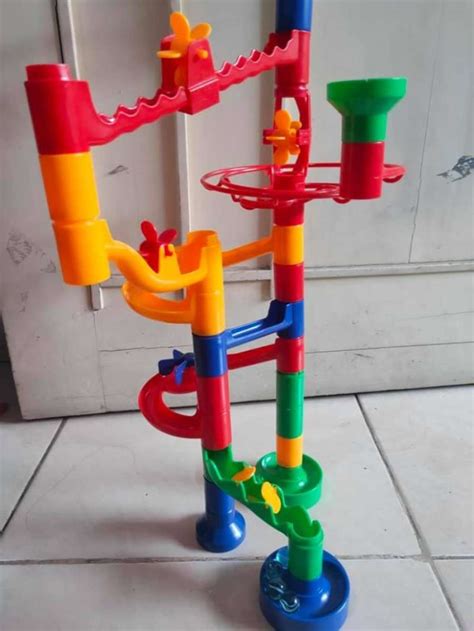 Promo Mainan Marble Run Block Pipa DIY Seluncuran Gundu Kelereng Diskon