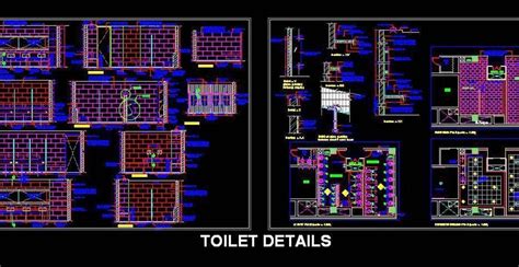 Public Toilet Cad Working Dwg Detail File Plan N Design Architectural Floor Plans Cornice