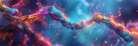 Pulsating Synapses Vibrant Tendrils Artificial Intelligence Lifeform Textured Surface Alien