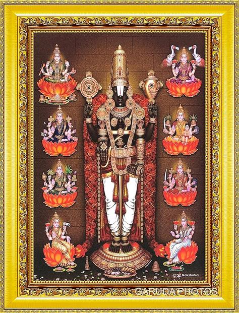 Garuda Photos God Sri Tirupati Balaji Swamy With Ashtalakshmi