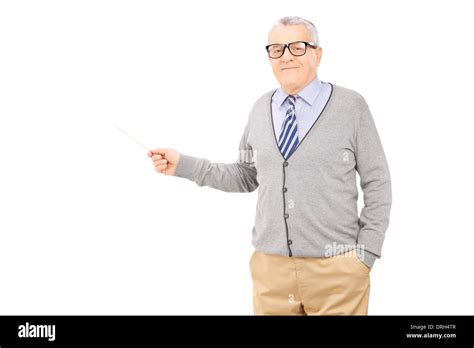 Man Pointing With Stick Hi Res Stock Photography And Images Alamy